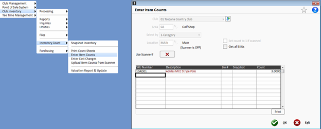 How to use Scanner to Count Inventory in Jonas – The Cliffs IT Department